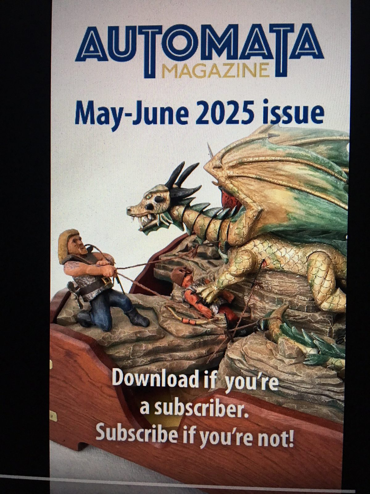 Automata Magazine, Mai – Juni 2025 – Spiel und Kunst mit Mechanik II